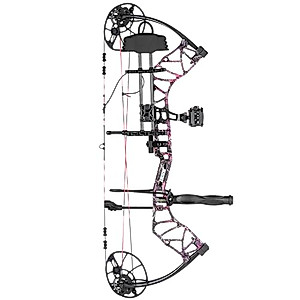 Bear Archery Legit Ready to Hunt Compound Bow Package for Adults & Youth, Left Hand, Muddy