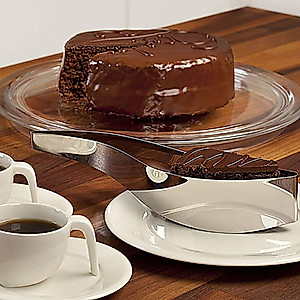 2 Packs Stainless Steel Cake Slicer and Premium ABS Green Cake Slicer, Cake Pie and Pastry Cutter Cake Server Cutter Slicer Bread Pizza Divider Tools Accessories for Party