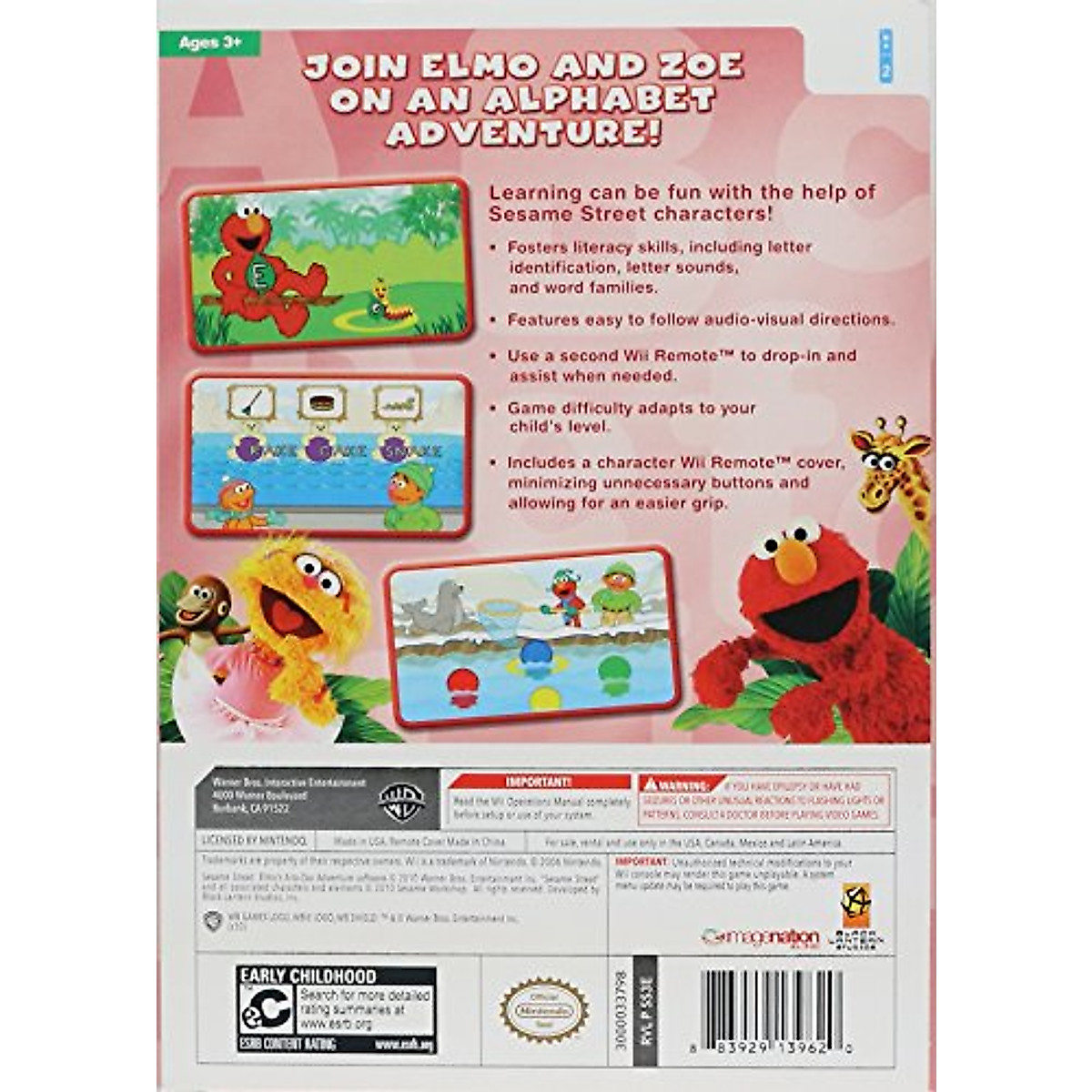 Sesame Street: Elmo's A-to-Zoo Adventure - Nintendo Wii