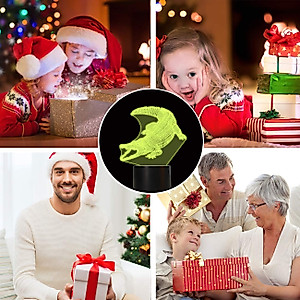 FULLOSUN Crocodile Gifts, 3D Alligator Night Light for Children with Remote Control, Timer, 16 Colors Changeable Christmas Birthday Gifts Suitable for Boys Aged Above 3, 4, 5, 6 +