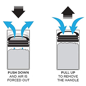 Prepara Evak Classic Glass Food Storage, 46 Ounce, Black