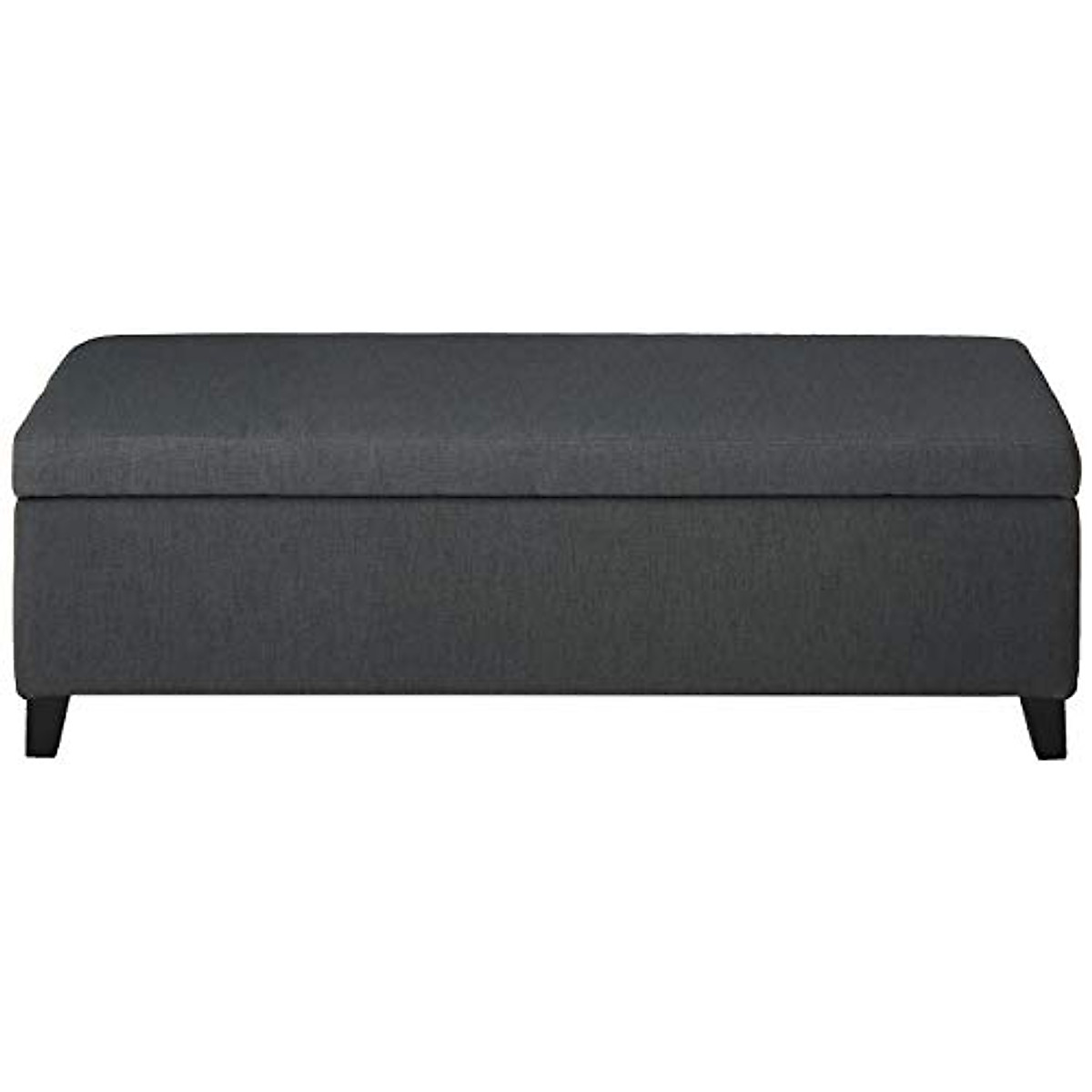 Christopher Knight Home York Fabric Storage Ottoman, Dark Grey Large