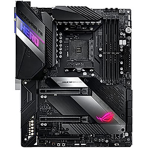 ASUS ROG X570 Crosshair VIII Hero (Wi-Fi) ATX Motherboard with PCIe 4.0, on-Board WiFi 6 (802.11Ax), 2.5 Gbps LAN, USB 3.2, SATA, M.2, Node and Aura Sync RGB Lighting