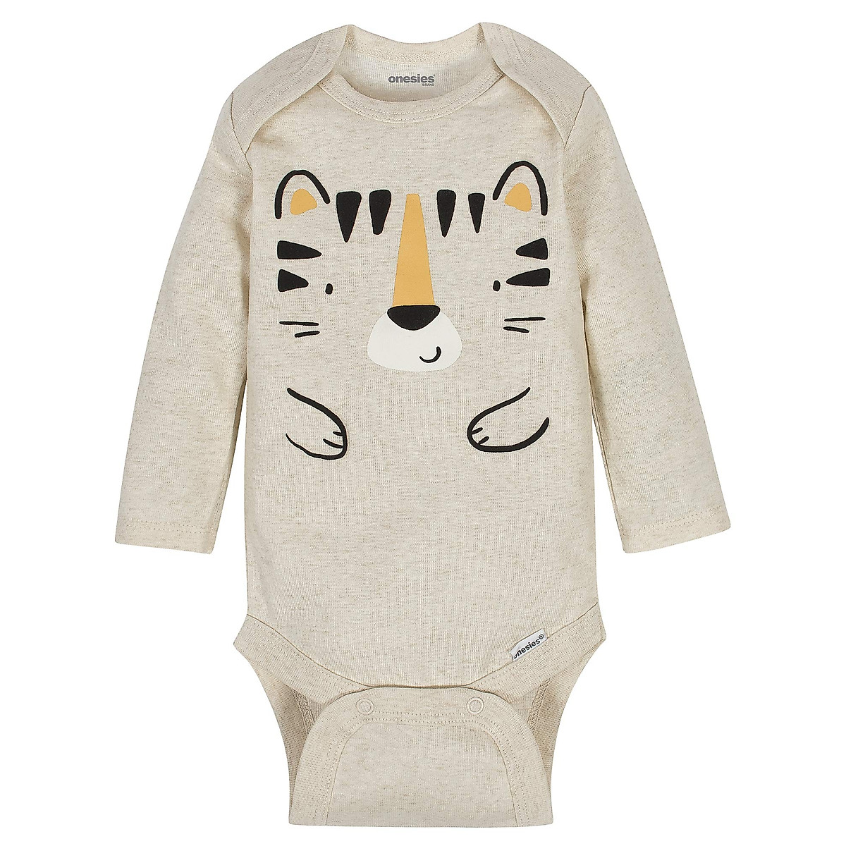 Onesies BrandUnisex Baby6-Pack Long Sleeve BodysuitsTiger Blue6-9 Months