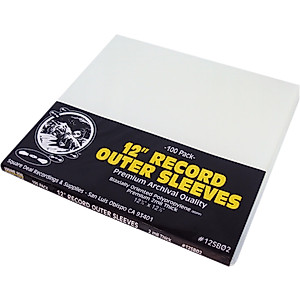 (500) 12 Inch LP Record Outer Sleeves Premium 2 mil Thick Archival Quality, Super Clear #12SB02