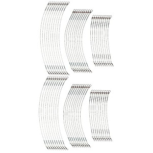 BESPORTBLE 60 Pcs Lure Anti-Bite Line Professional Fishing Leader Fishing Wires Fishing Leading Ropes Fishing Equipment Fishing Leading Wire Fishing Tackles Swivel to Rotate Steel Major