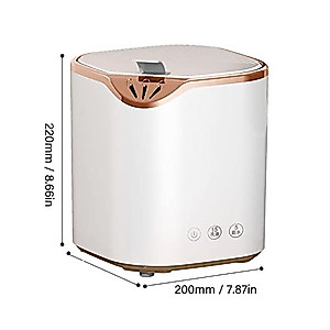 Dpofirs Mini Washing Machine, 4L Capacity Portable Laundry Washer, No More Splashing, Ultrasonic Home Washer for Camping Apartments Dorms College Rooms (US Plug)