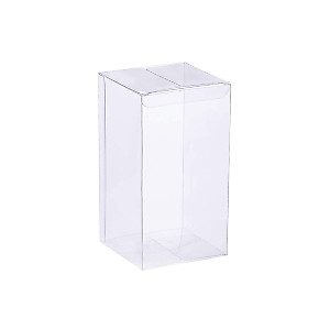 YOZATIA 12PCS Transparent Boxes 2.4 x 2.4 x 6 inch, Candy Box, Clear Favor Boxes Gift Boxes for Wedding, Party and Baby Shower Favors