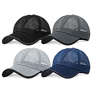 Foaincore Summer Mesh Baseball Cap for Men Adjustable Breathable Caps Women Men's Hat Quick Dry Hats Casual Trucker Hat (Elegant Colors)
