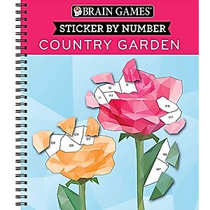 Brain Games - Sticker by Number: Country Garden