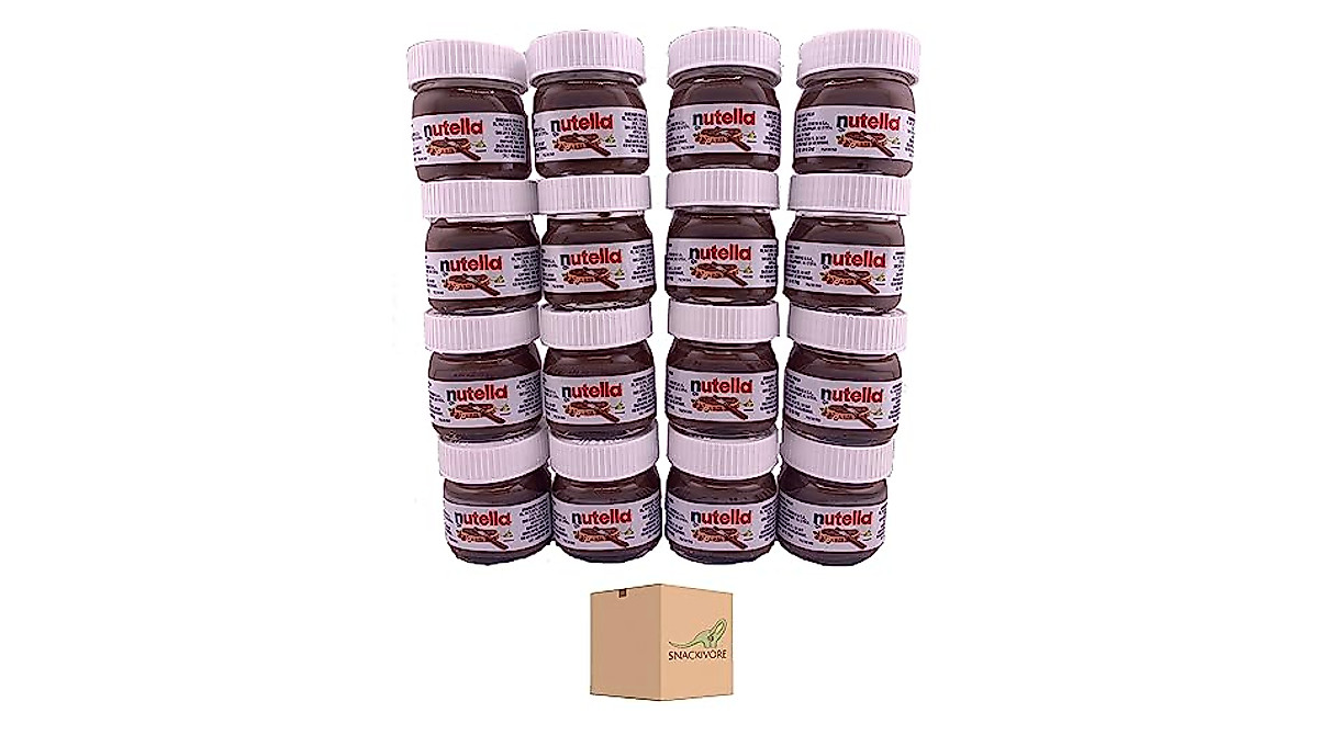 Mini Nutella Jars 16-Pack - Perfect for On-the-Go Snacking
