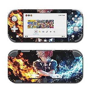 Boorsed Vinyl Skin Decal Stickers for Nintendo Switch Lite, Anime Protector Wrap Cover Protective Faceplate Full Set Console Joy-Con Dock (My Hero Academia [261])
