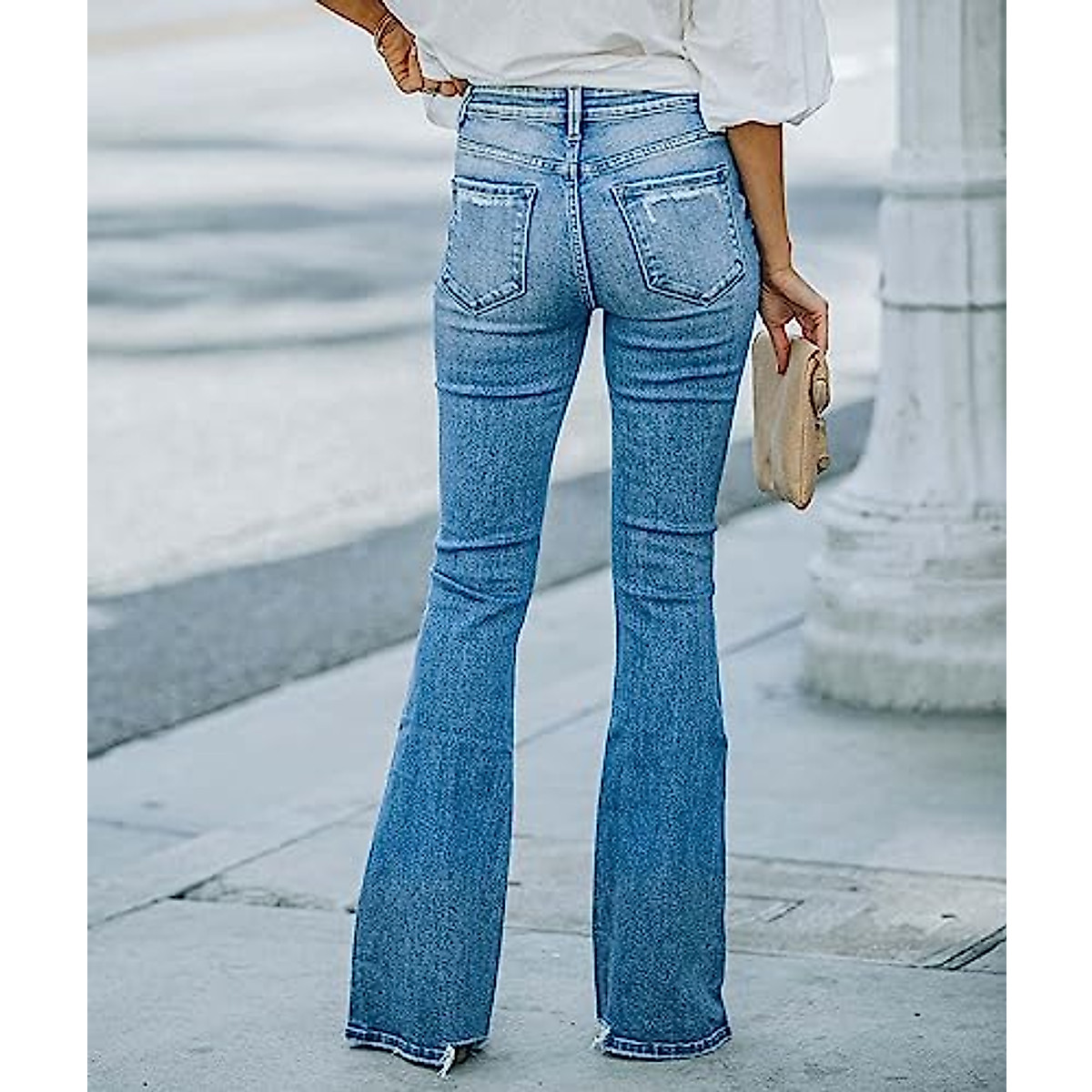 ripped bell bottom jeans for women 70s outfits for women flare jeans flare pants bell bottom pants for women flare jeans for women flare pants for women bell bottom jeans bell bottoms for women