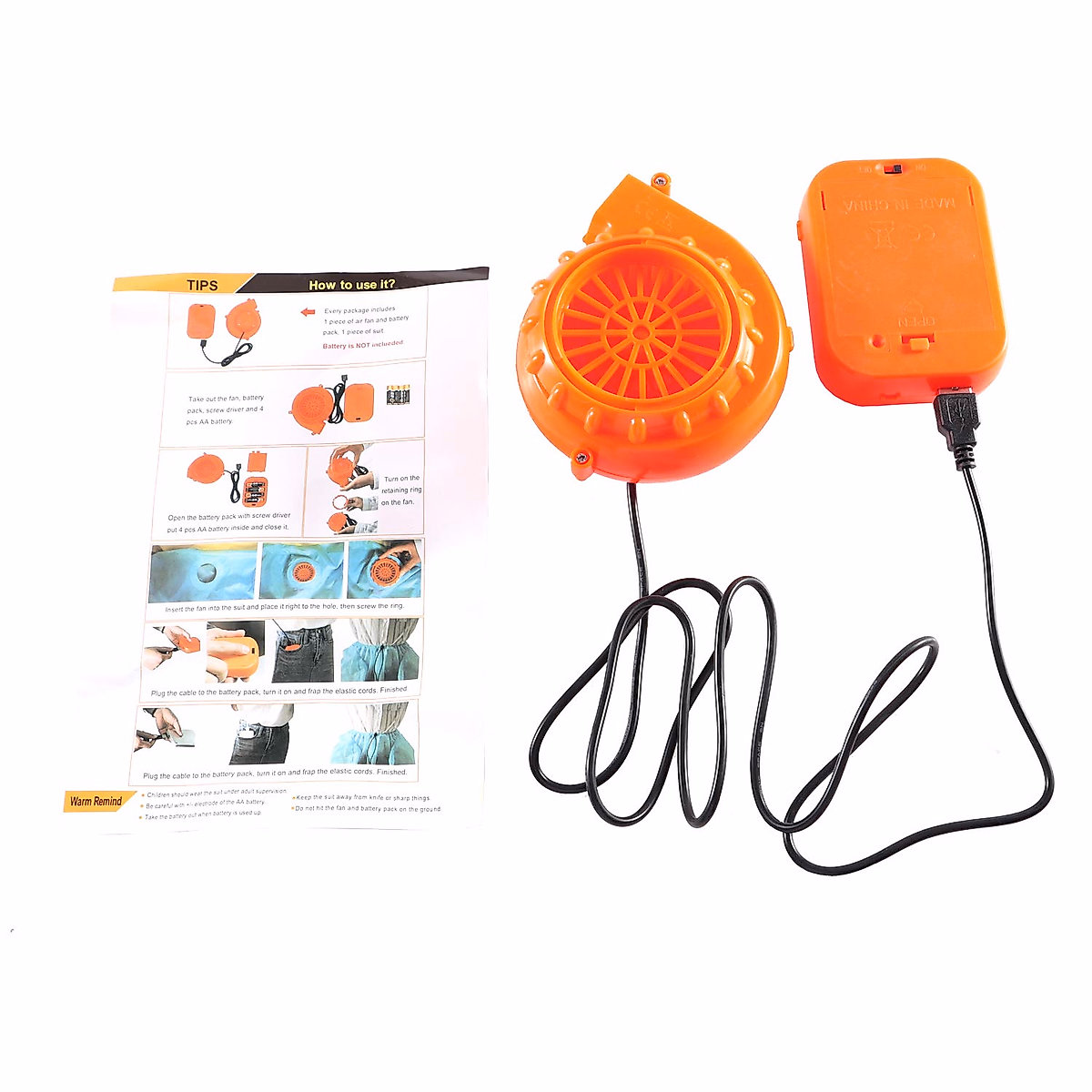 RHYTHMARTS Originals Mini Fan Blower for Dinosaur & Pig Costume Replacement