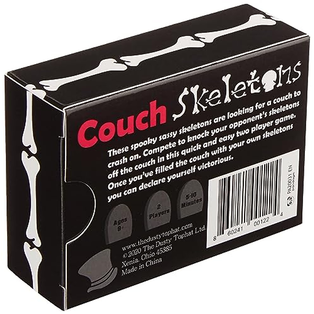 Couch Skeletons Card Game - Quick and Easy 2 Player Game by The Dusty Top Hat
