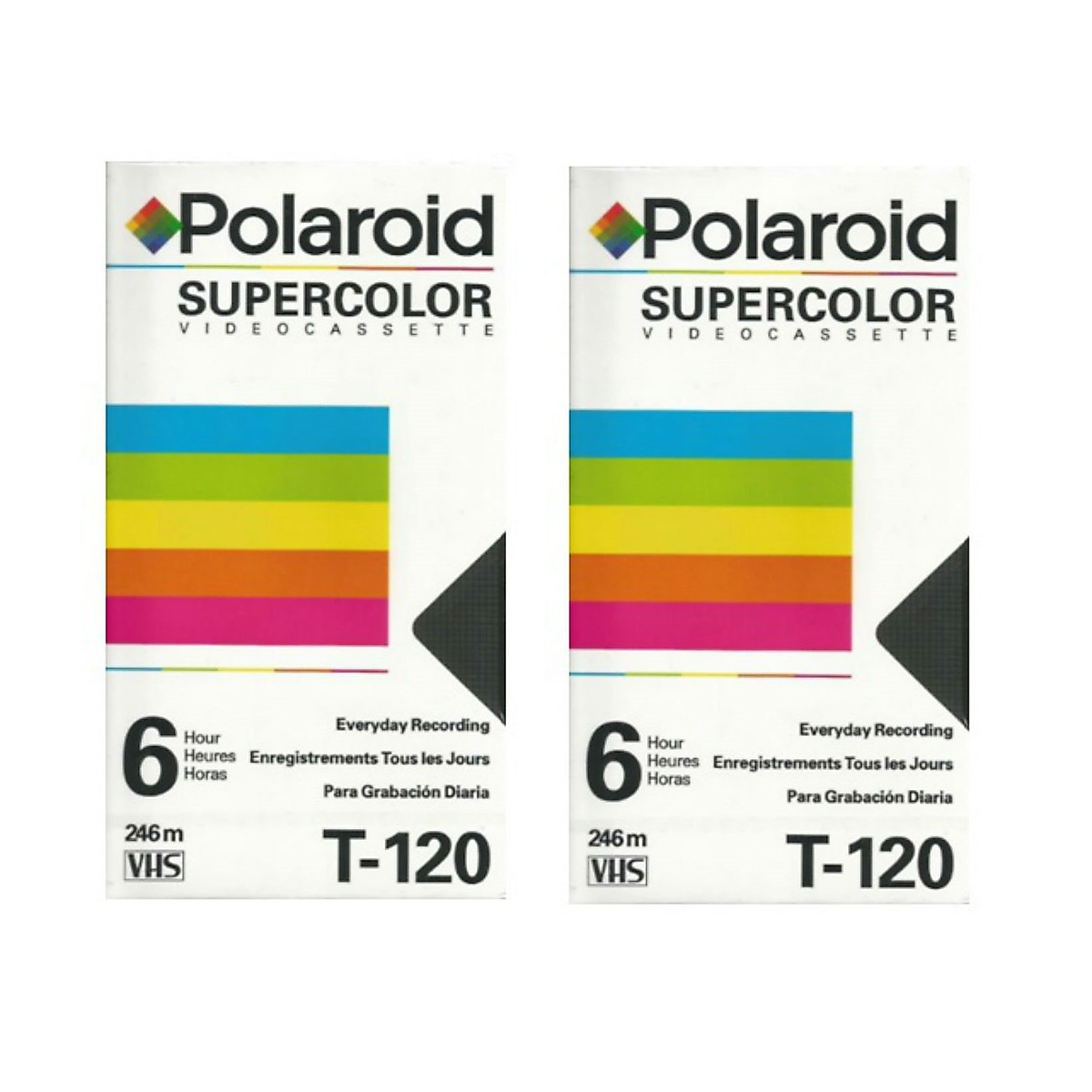 Polaroid Supercolor VHS T-120 2pack