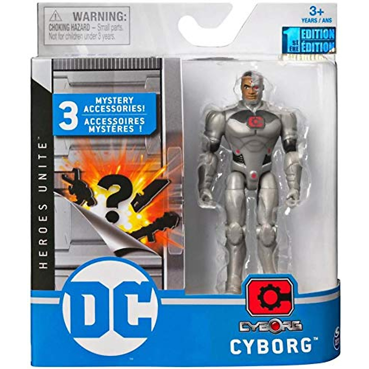 DC Heroes Unite 4 Inch Action Figure | Cyborg