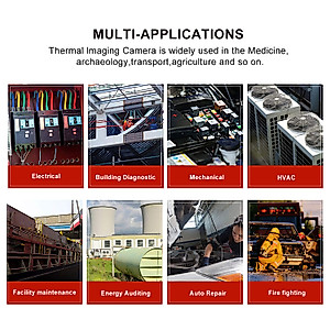 Hti-Xintai Higher Resolution 320 x 240 IR Infrared Thermal Imaging Camera. Model HTI-19 with Improved 300,000 Pixels, Sharp 3.2in Color Display Screen, Battery Included. Lightweight Comfortable Grip.