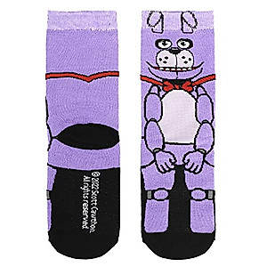 Bioworld Five nights at freddy's Animatronics 3-Pack Animigos crew Socks for Youth