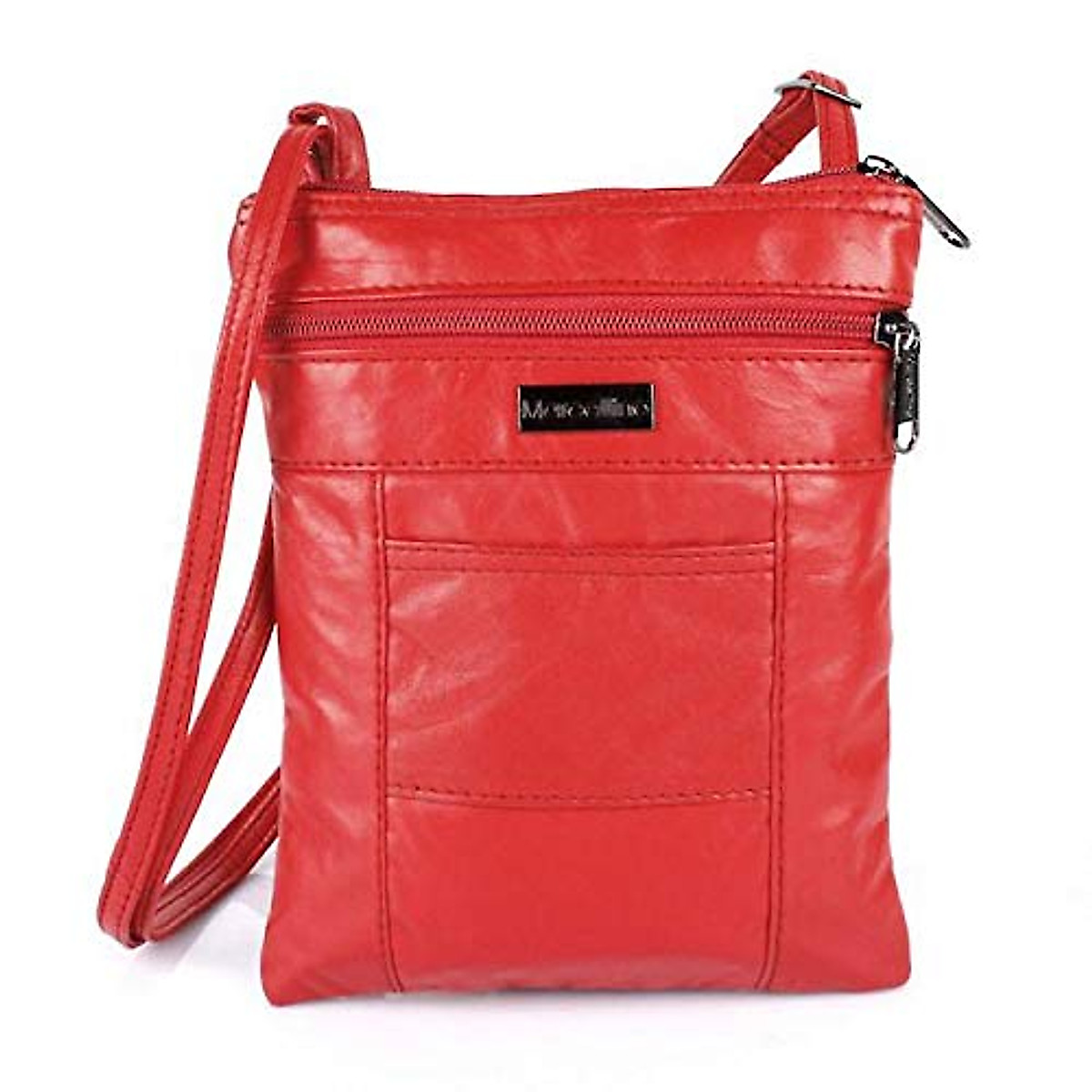 Marcellino Astrid Women's Crossbody Bag … (Red)