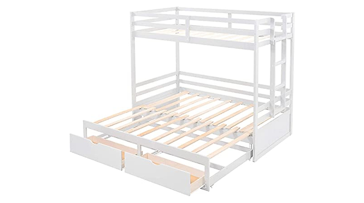 ATH-S Extendable Bunk Bed with Trundle & Storage