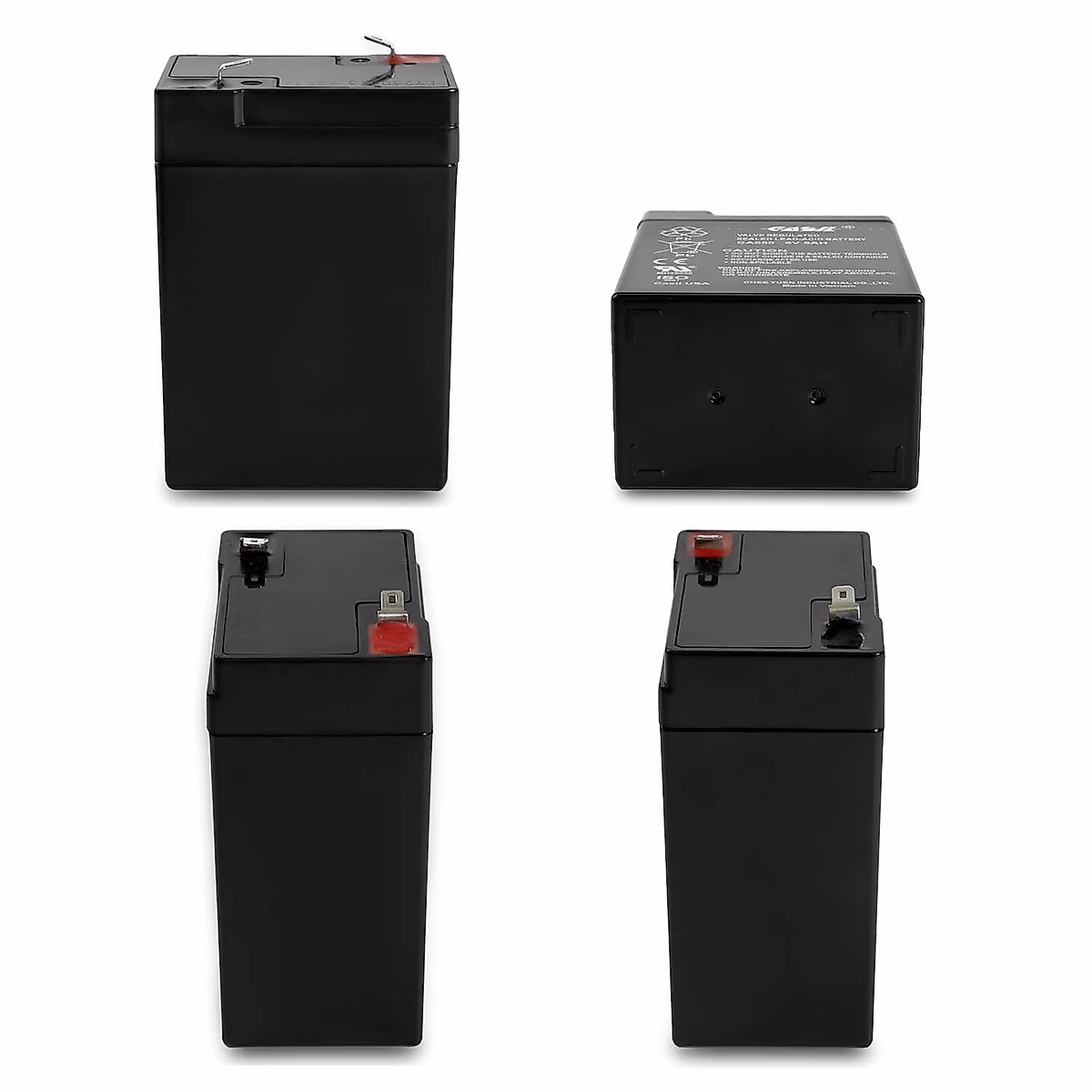 Casil 6v 5ah Battery AGM SLA Rechargeable Battery Replaces 6v 4.5 ah Rechargeable Battery, 6v Battery for Ride on Toys, Emergency Lights ELB-0604 Battery ELB0604 (1)