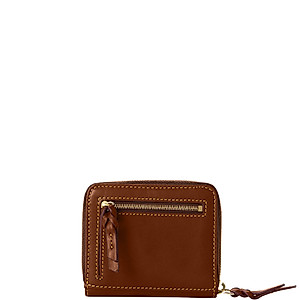 Dooney & Bourke Wallet, Florentine Small Zip Around Wallet - Chestnut