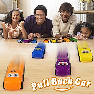 UWEAONTME DOTH Pull Back Cars, 32 Pack Pull Back Racing Vehicles Mini Car Toys for Kids
