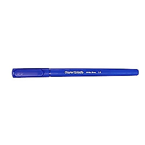 Paper Mate Write Bros Ballpoint Pens, Medium Point (1.0mm), Blue, 12 Count (3311131)