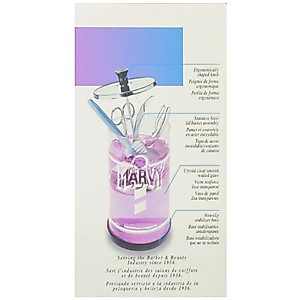 William Marvy No.6 Glass Manicurist Disinfectant Jar