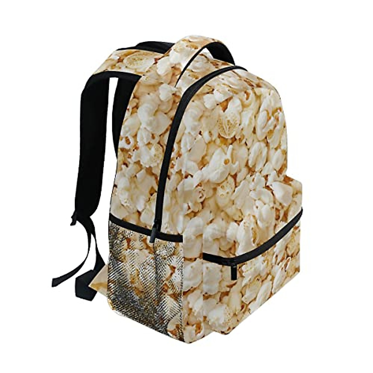 Glaphy Popcorn Pattern Backpack School Bookbag Lightweight Laptop Backpack for Men Women Kids