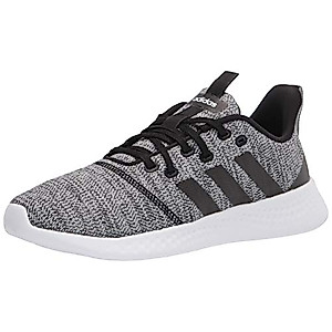 adidas Women's Puremotion Running Shoe, Black/White/Black, 7.5