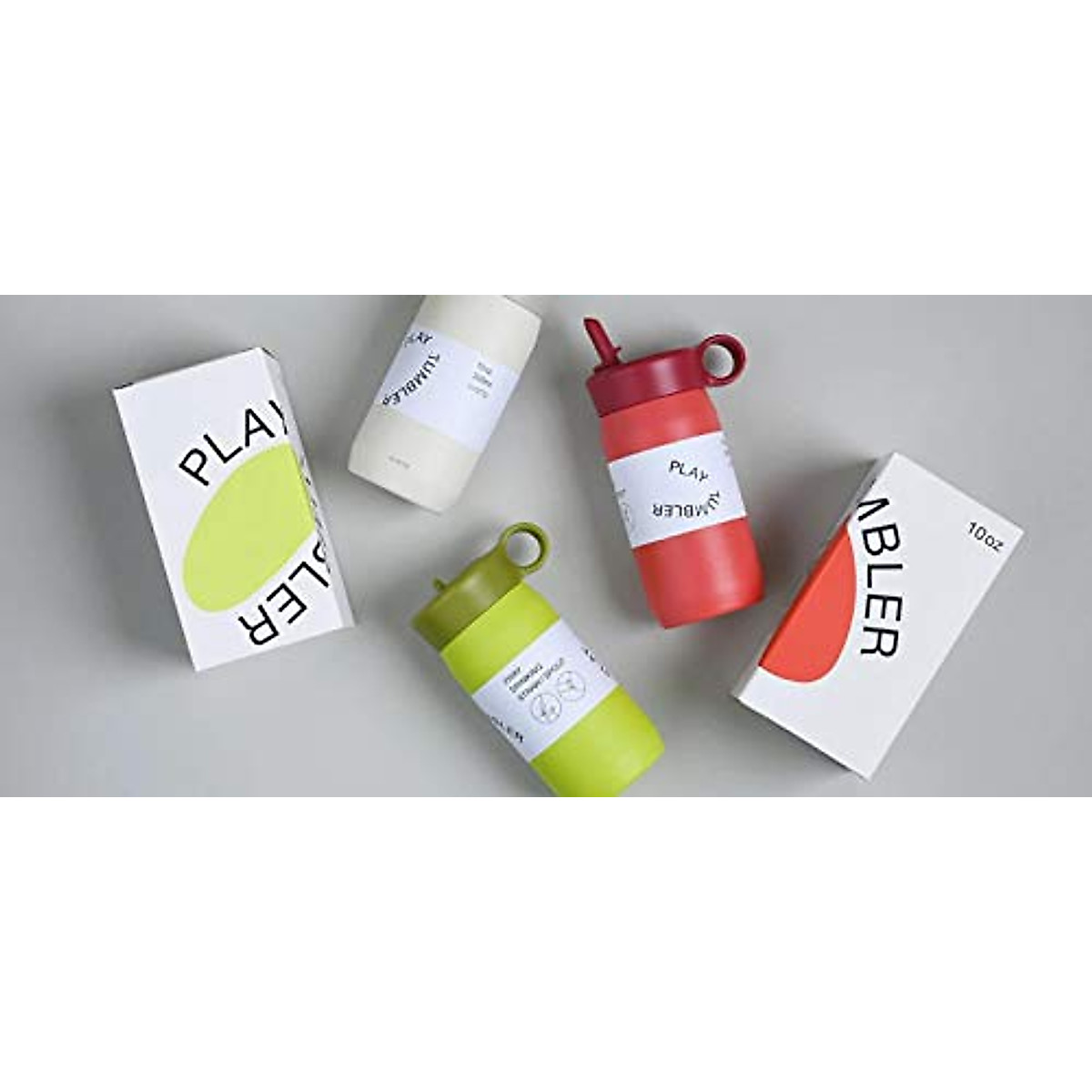 KINTO 20371 Stainless Steel Play Tumbler, White, 10.1 fl oz (300 ml)