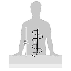 JT International Tough 1 4-Prong Portable Tack Rack, Black