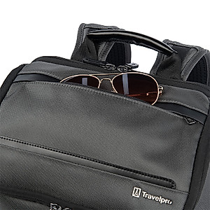 Travelpro Crew Executive Choice 3 Medium Top Load Backpack fits up to 15.6 Laptops and Tablets, USB A and C Ports, Men and Women, Titanium Grey
