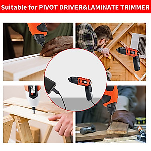 MEROM Charger Cord for Black and Decker Charger LI200 LI3100 BDCS40G BDCS20C GSL35 Cordless Screwdriver Replacement Black+Decker Power Cable