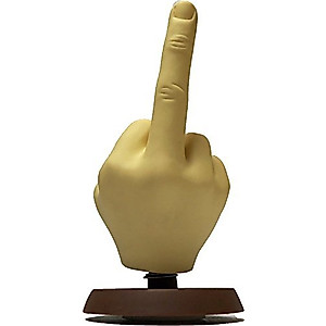 RMCTOYS Middle Finger Statue Hand | Joke Gifts Funny Gag for Adults | Office Novelty Toys | Desk Decoration Trophy Party Award Bobble Wobbler Paperweight