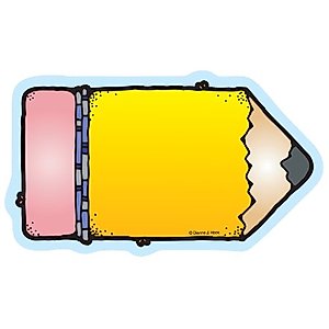 Carson Dellosa Chunky Pencils Cutouts, 36 Pencil Cutouts for Bulletin Board and Classroom Décor, Classroom Cut-Outs for Back to School, Bulletin Board Cutouts, Classroom Cutouts