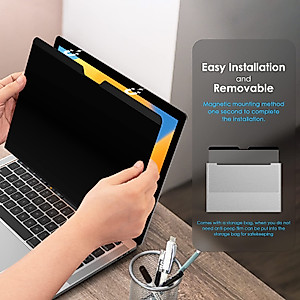 Laptop Privacy Screen Magnetic MacBook Pro 13 Inch (2016-2022, M1,M2) and MacBook Air 13 Inch(2018-2021, M1),Magnetic Removable Computer Screen Privacy Shield for Mac 13Inch