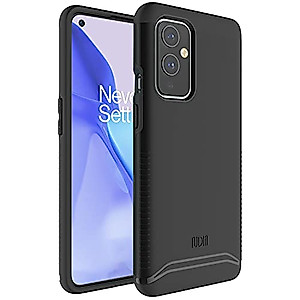 TUDIA DualShield Designed for OnePlus 9 Case 5G [NA/EU Version], [Merge] Shockproof Dual Layer Military Grade Drop Protection Slim Protective Case - Matte Black