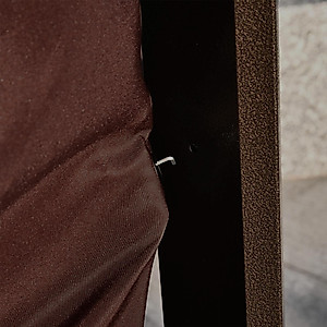 Outsunny 10' x 12' Hardtop Gazebo with Curtains and Netting, Permanent Pavilion Metal Single Roof Gazebo Canopy with Aluminum Frame and Hooks, for Garden, Patio, Backyard, Coffee Brown