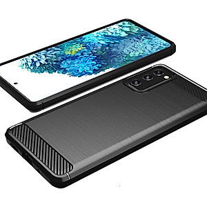 Osophter for Galaxy S20 FE Case,Samsung S20 FE 5G Case Shock-Absorption Flexible TPU Rubber Protective Cell Phone Cover for Samsung Galaxy S20 FE 5G(Black)