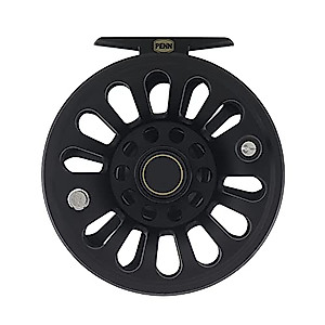 PENN Battle Fly Fishing Reel, Black & Gold, 8WT
