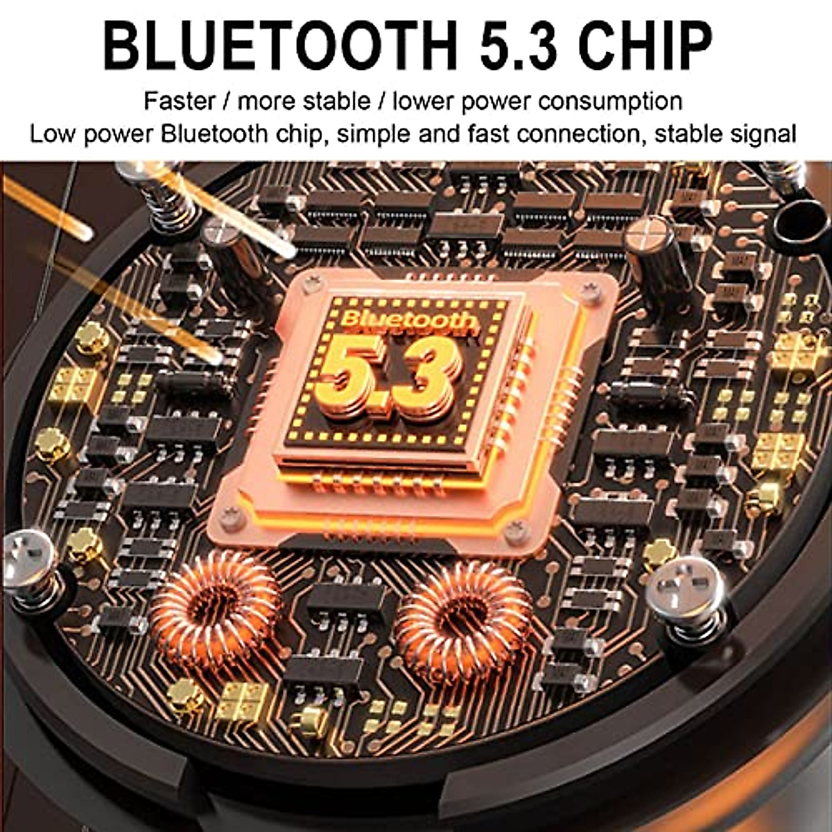 Sports Blue-Tooth Earphones, High-Power Neck-Mounted Earphones with LED Digital Display, Stereo Earbuds Bone-Conduction Earphone with Skin-Friendly Memory Silicone Collar, Super Battery Life (Green)