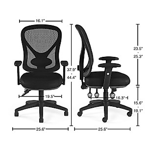 STAPLES Carder Mesh Back Fabric Computer and Desk Chair, Black, 2/Pack (59236-CCVS)