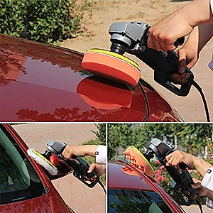 Car Buffers and Polishers Kit for Drill, 14Pcs Drill Polishing Wheel Foam Ball Buffing Pads Sponge Ball for Automotive Car Wheels Hub Care, Metal, Plastic, Ceramic and Glass
