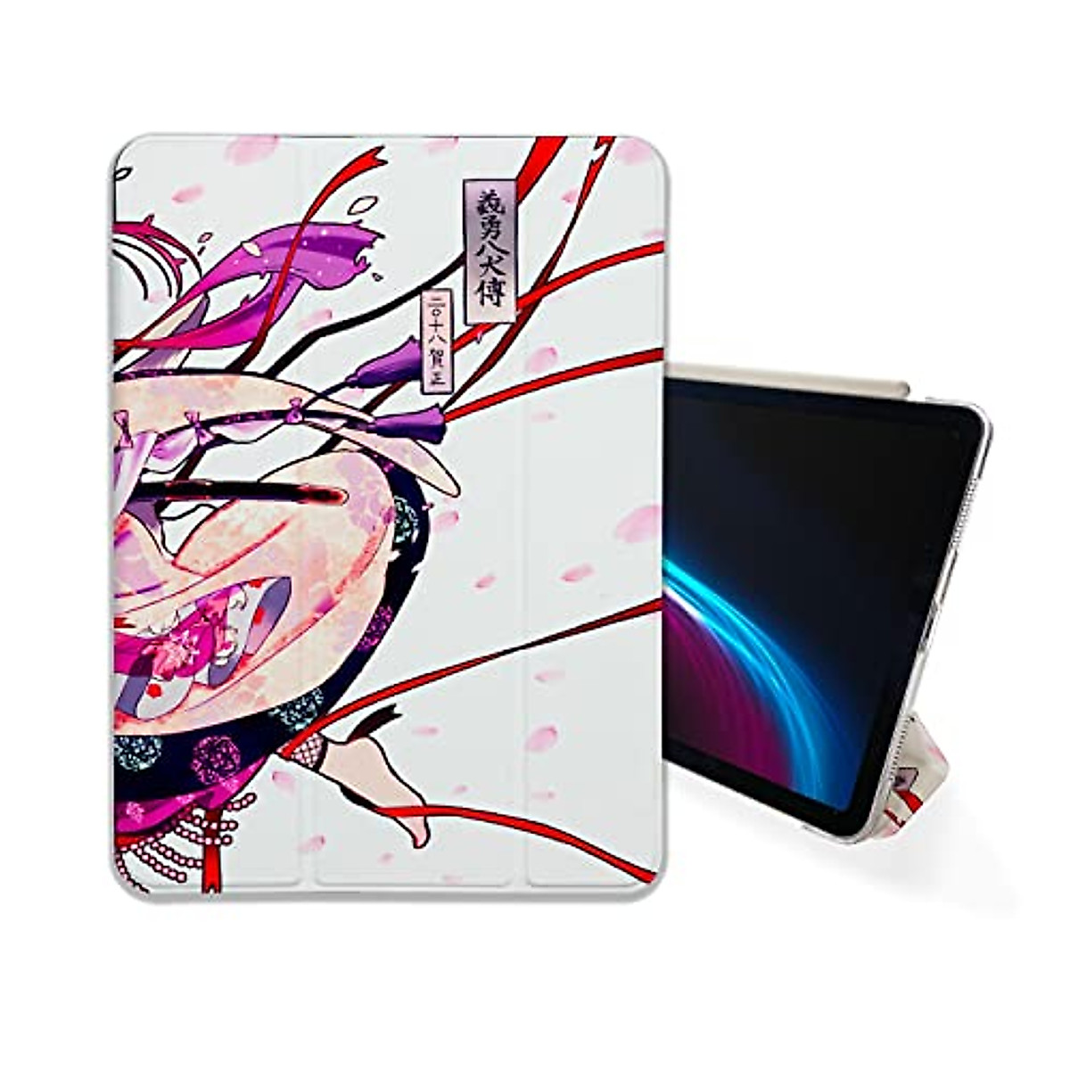 Cute Anime Girl Kawaii Sakura case Compatible with iPad Mini Air Pro 7.9 8.3 9.7 10.2 10.9 11 12.9 inch Pattern Cover New 2022 2021 Trifold Stand 3 4 5 6 7 8 9 Generation 548 (9.7" 5/6 gen)