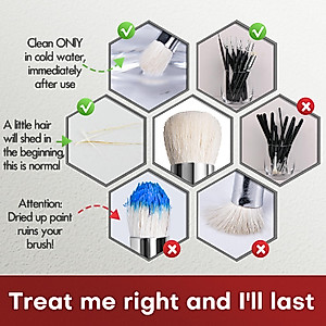 Miniature Brushes 10 pcs with Dry Brush for Miniature 2pcs with Kolinsky Sable Brushes 1 pcs Paint Brushes Sable Paint Brushes for Citadel Model Paint Brushes for Acrylic 5/0 10/0 40k