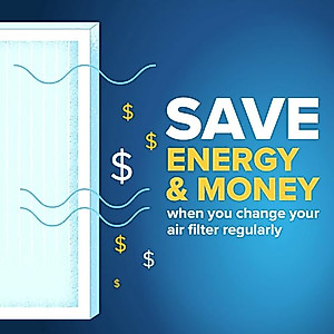 Filtrete 20x25x1 AC Furnace Air Filter, MERV 13, MPR 1900, Premium Allergen, Bacteria & Virus Filter, 3-Month Pleated 1-Inch Electrostatic Air Cleaning Filter, 6-Pack (Actual Size 19.69x24.69x0.78 in)