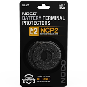 NOCO NCP2 MC303 Oil-Based Battery Terminal Protectors, Anti-Corrosion Washers, and Battery Corrosion Pads (Pack of 2)